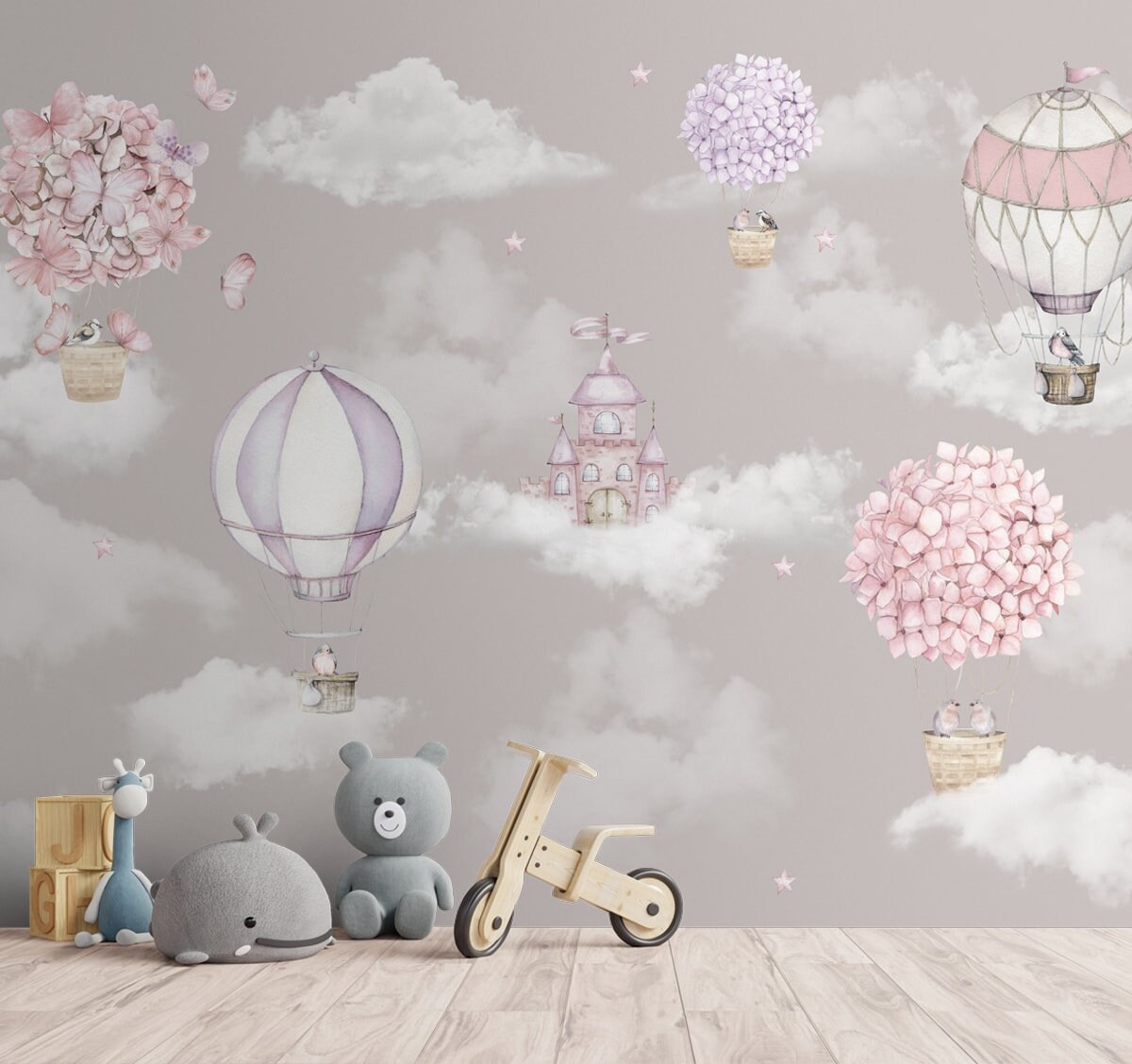 My Little Sunshine, a Cute Kids Room Wallpaper, Customised - Etsy