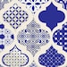 Seamless Blue Turkish Tile Pattern Customised Wallpaper for Walls - Etsy