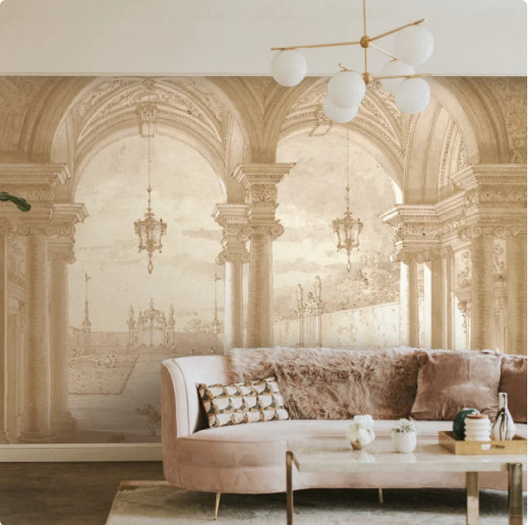 European Theme Wallpaper for Walls Medieval Majesty Design to Give ...