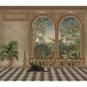 Dreams in Paradise European Theme Wallpaper for Homes- Vintage Theme ...