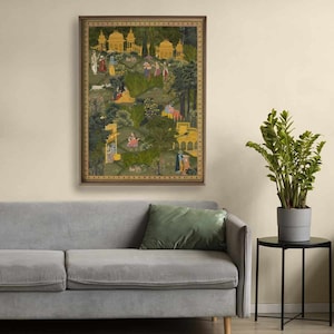 Safar Vintage Indian Painting Wall Art Digital Print Poster 36 X 48 ...