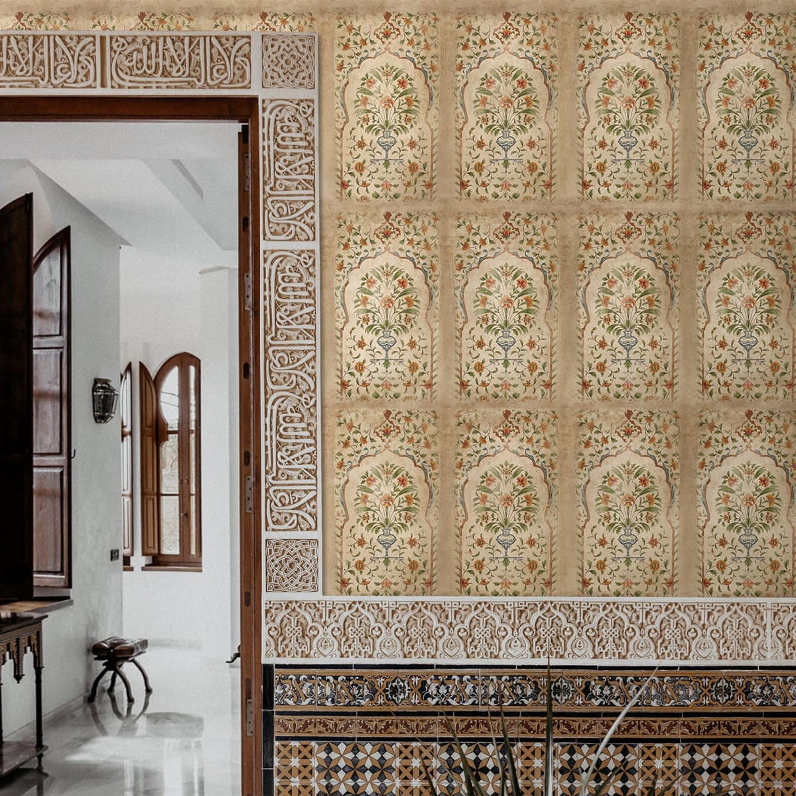 Majestic Mughal Jharoka A Timeless Artistic Wallpaper for Walls - Etsy