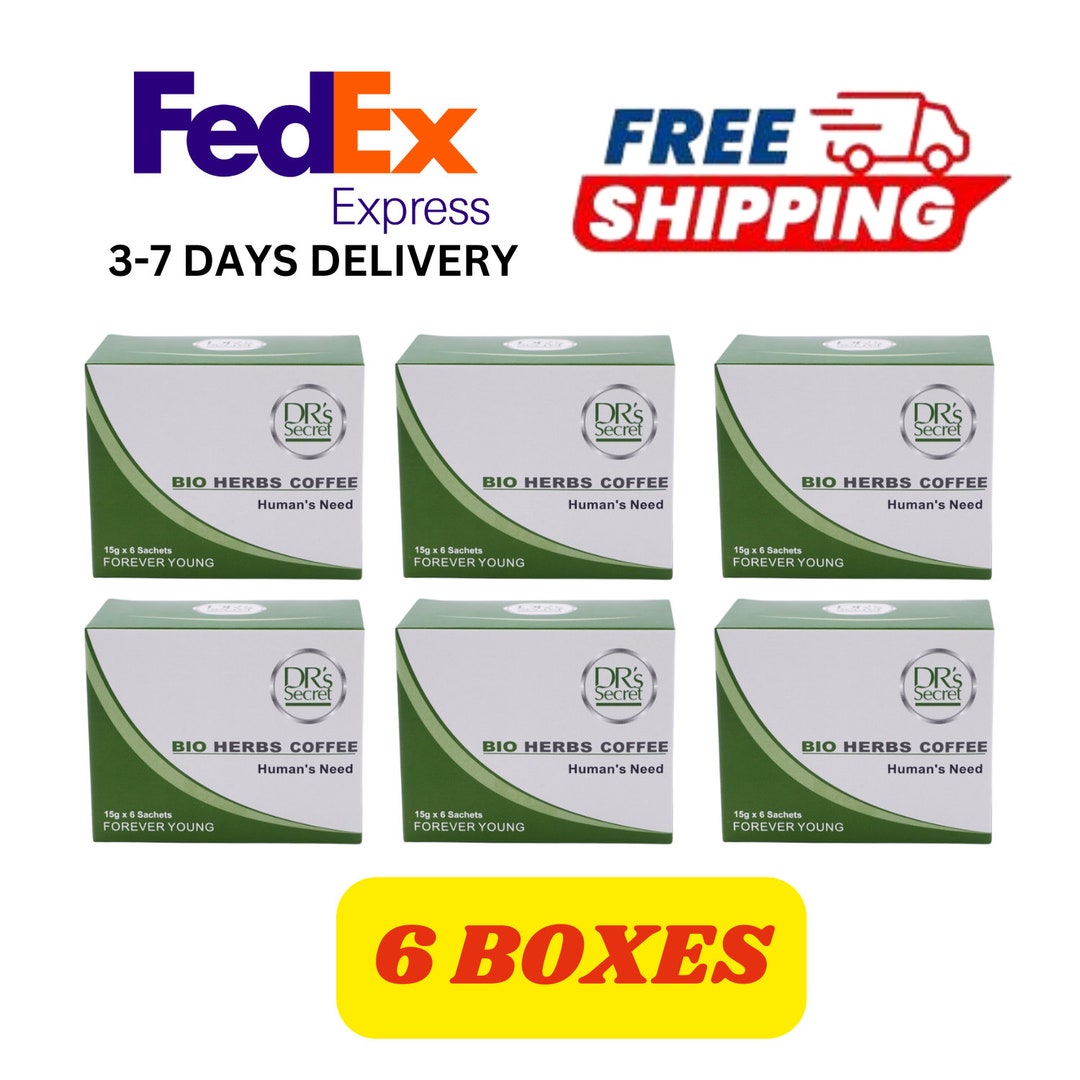 6 Boxes of Drs Secret Coffee 15G X 36 Sachets FREE Express Shipping - Etsy