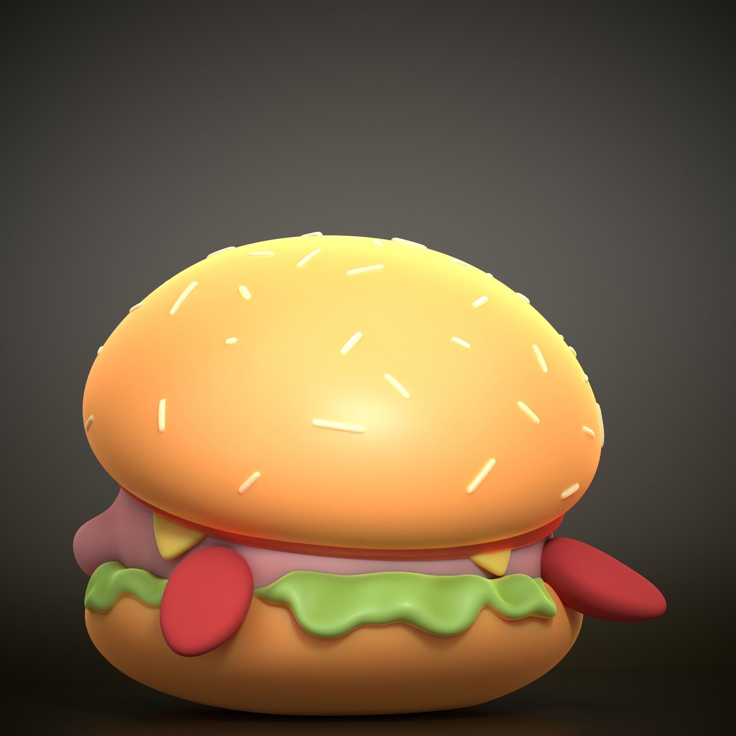 Kirby Burger Figure STL File for 3d Printing - Etsy