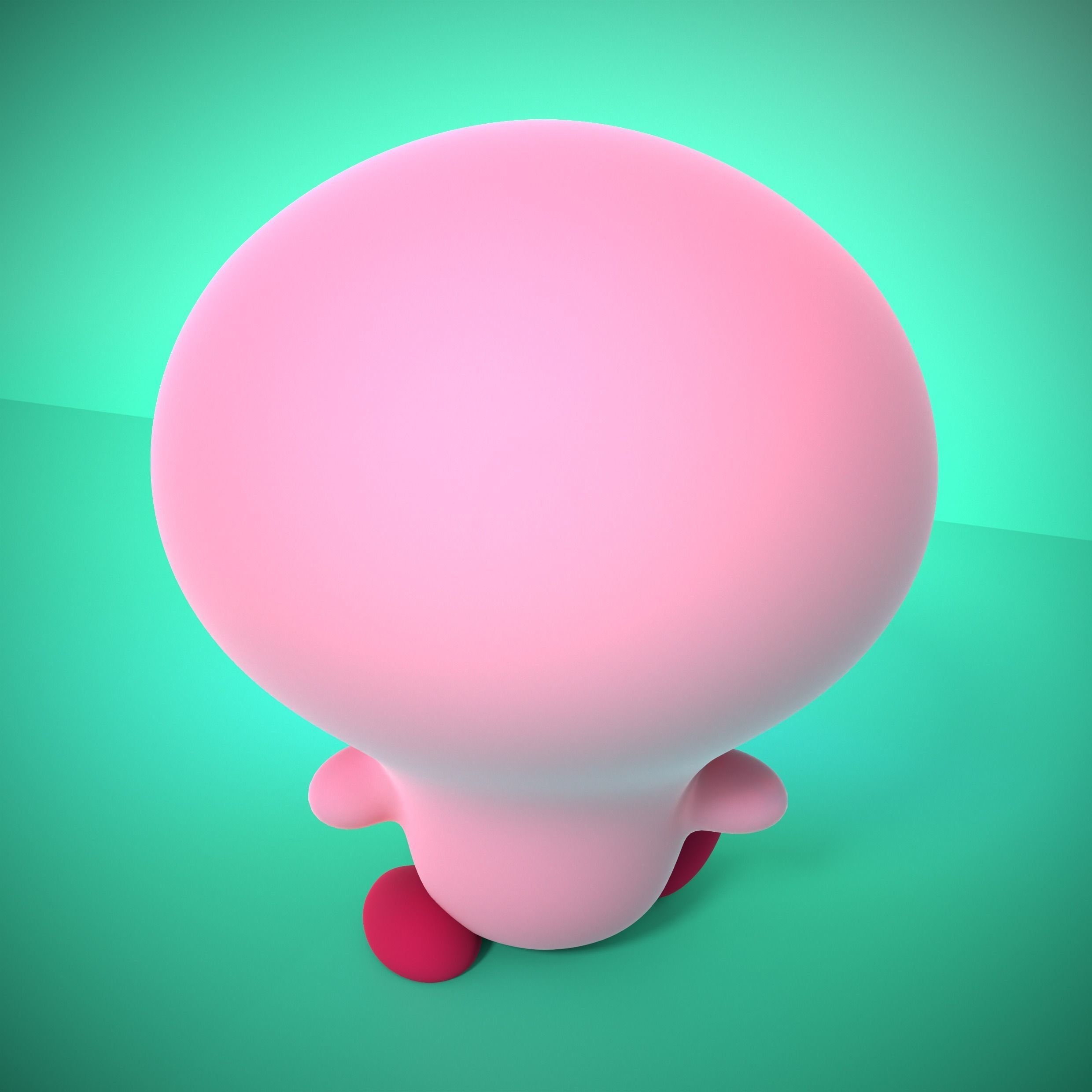 Kirby Light Bulb Figure STL File for 3d Printing - Etsy