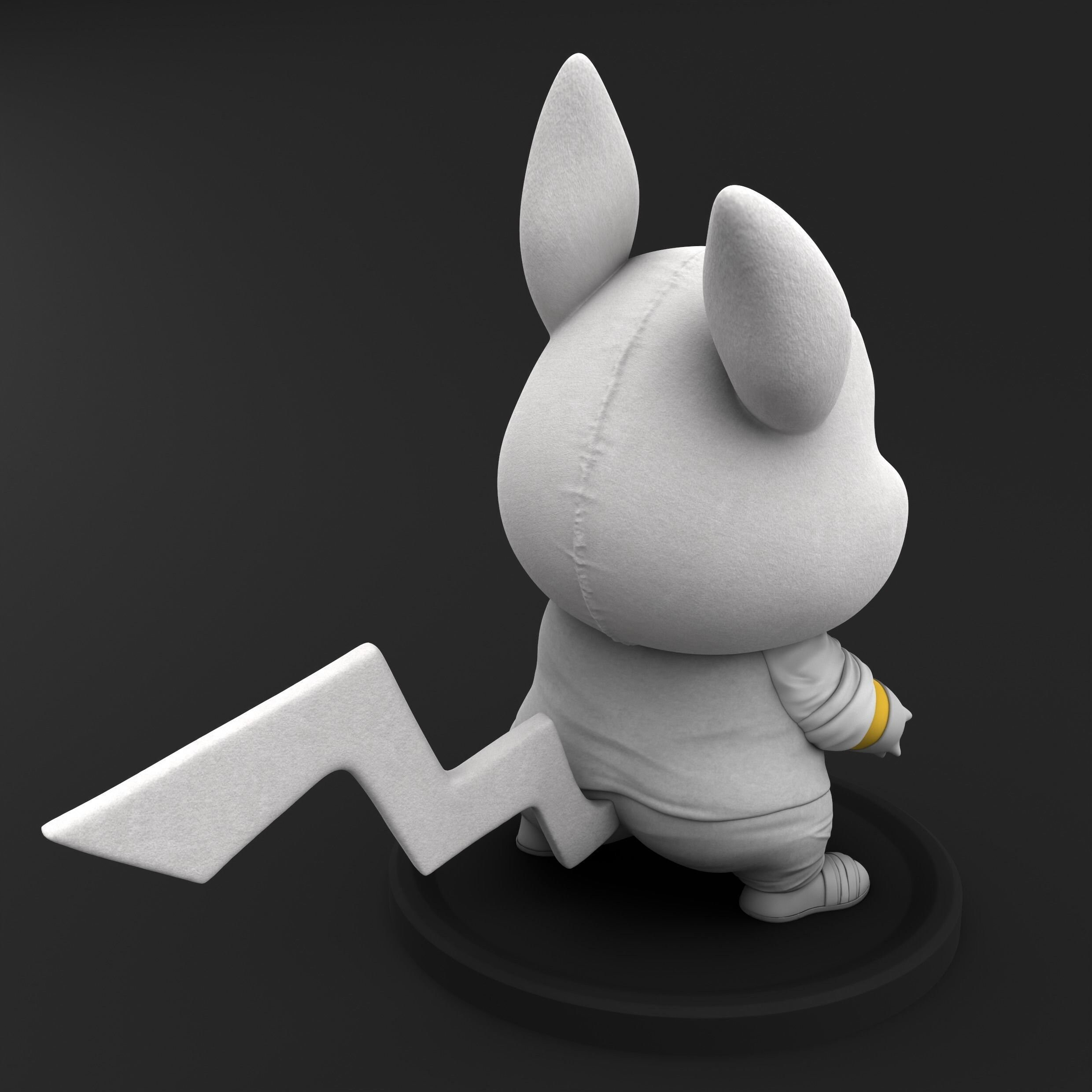 Pikachu Moon Knight Figure STL File for 3d Printing - Etsy