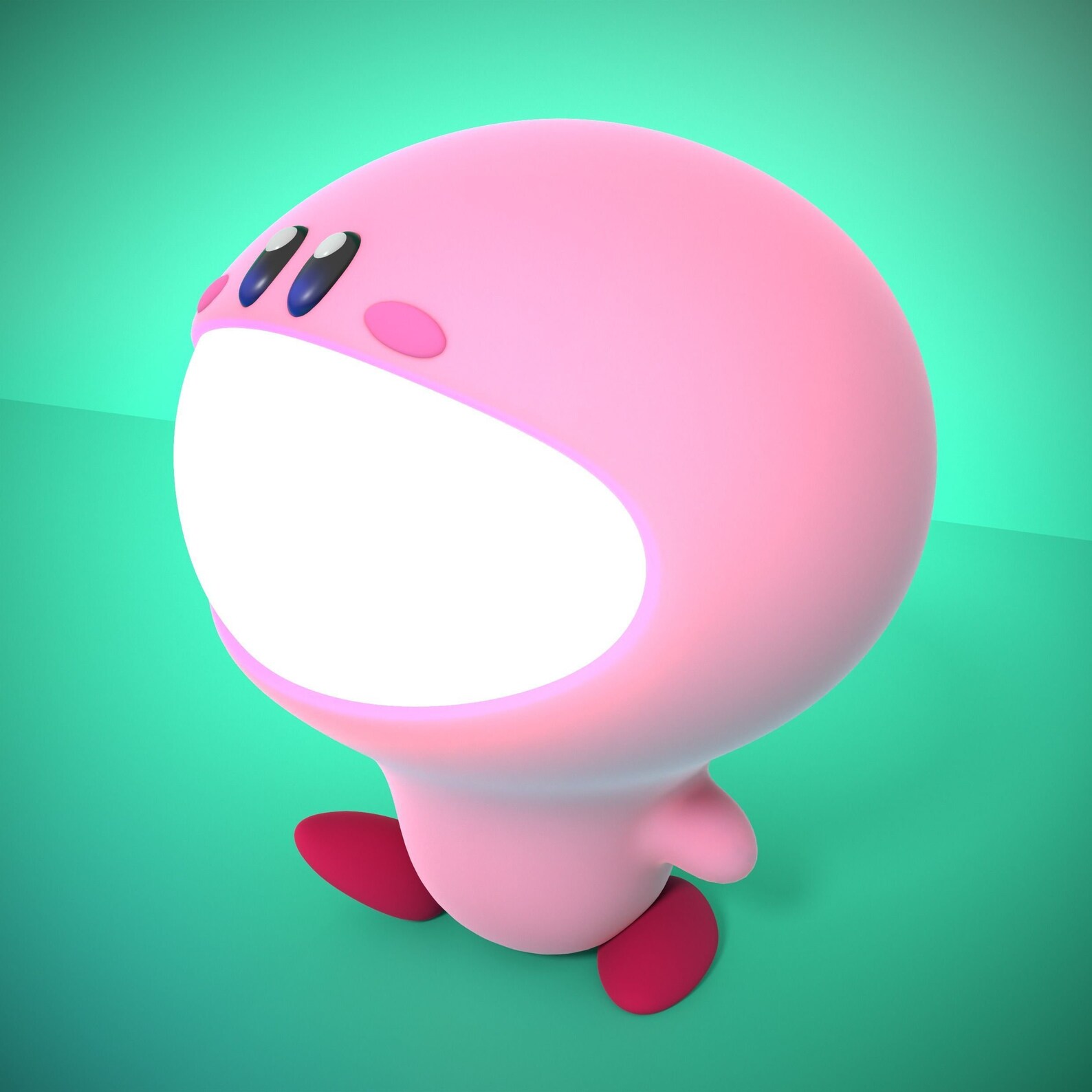 Kirby Light Bulb Figure STL File for 3d Printing - Etsy