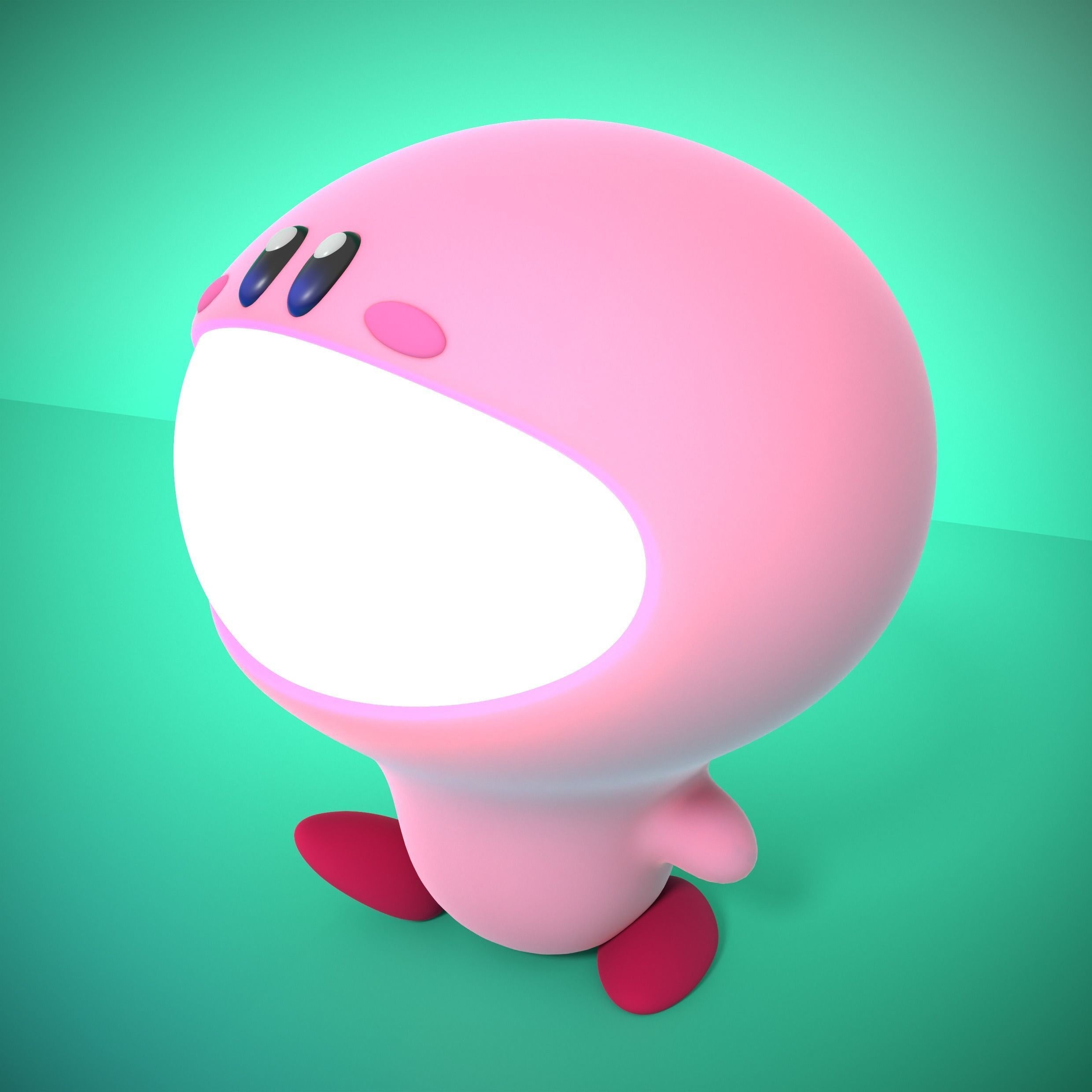 Kirby Light Bulb Figure STL File for 3d Printing - Etsy
