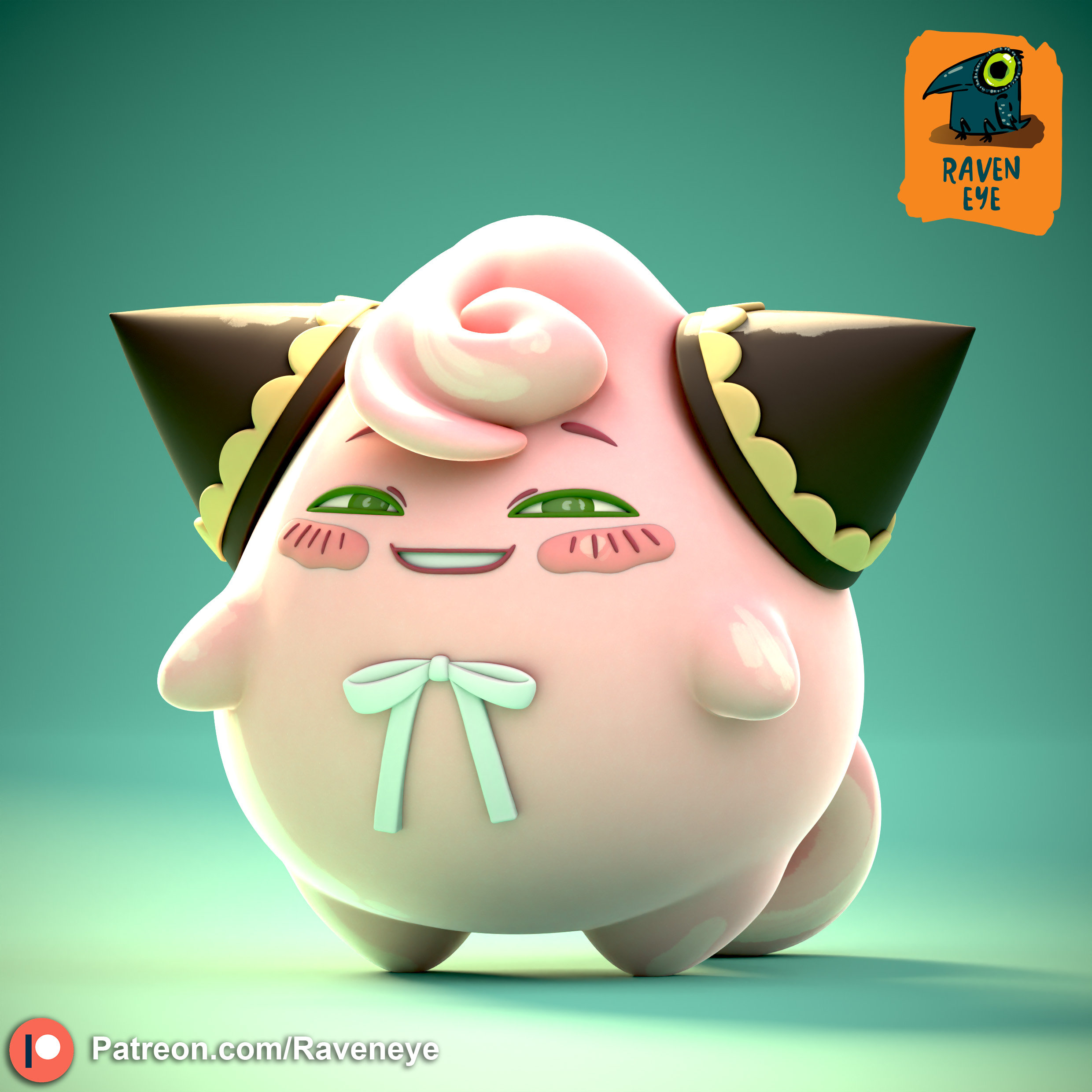 Anya Cleffa Pokemon Figure STL File for 3d Printing - Etsy