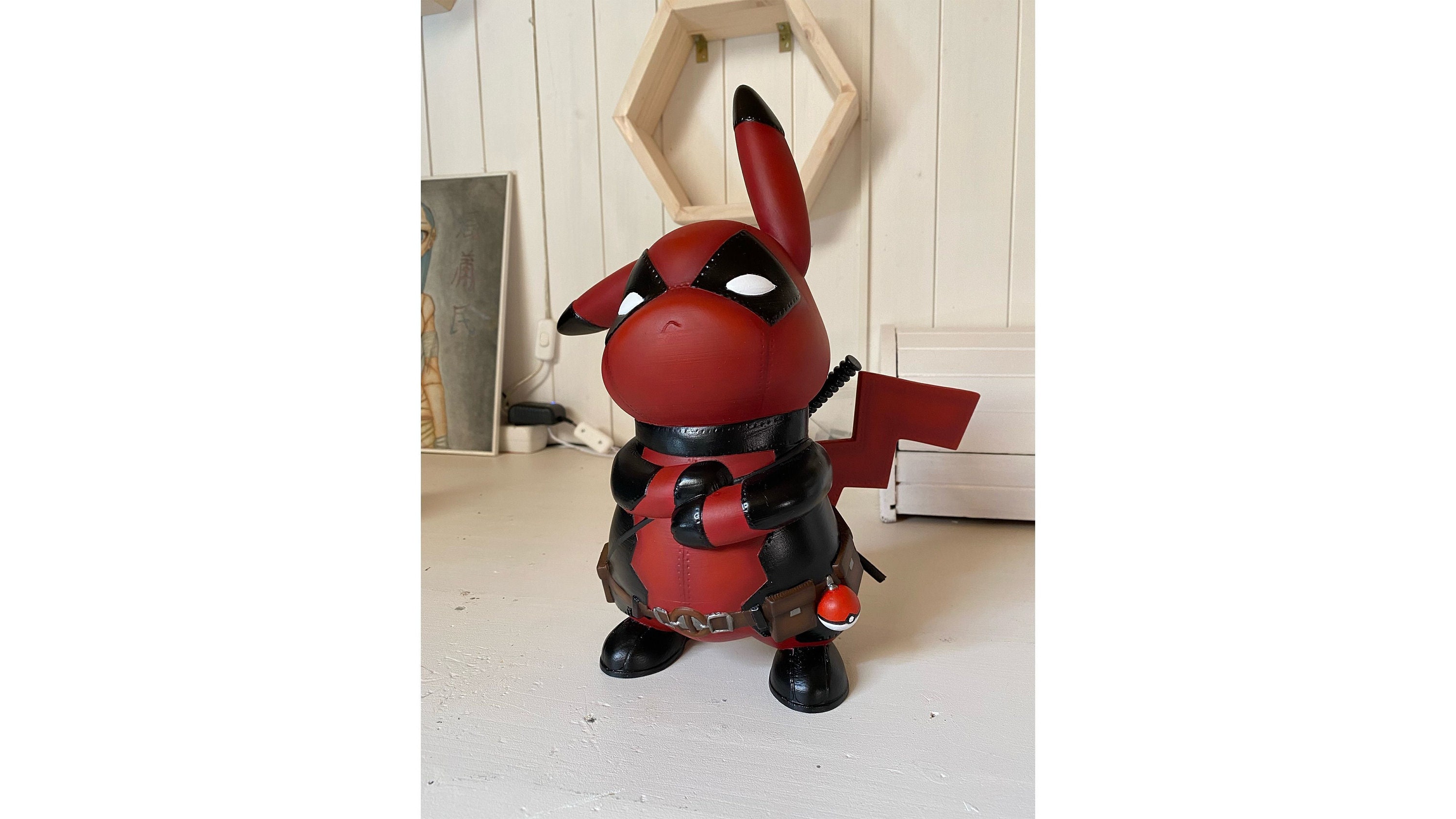 Pikachu Deadpool Figure STL File for 3d Printing - Etsy