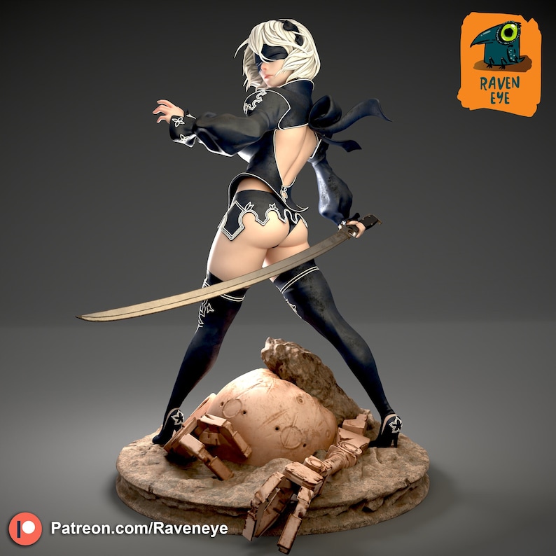 2B Nier Automata Figure STL File for 3d Printing - Etsy Australia