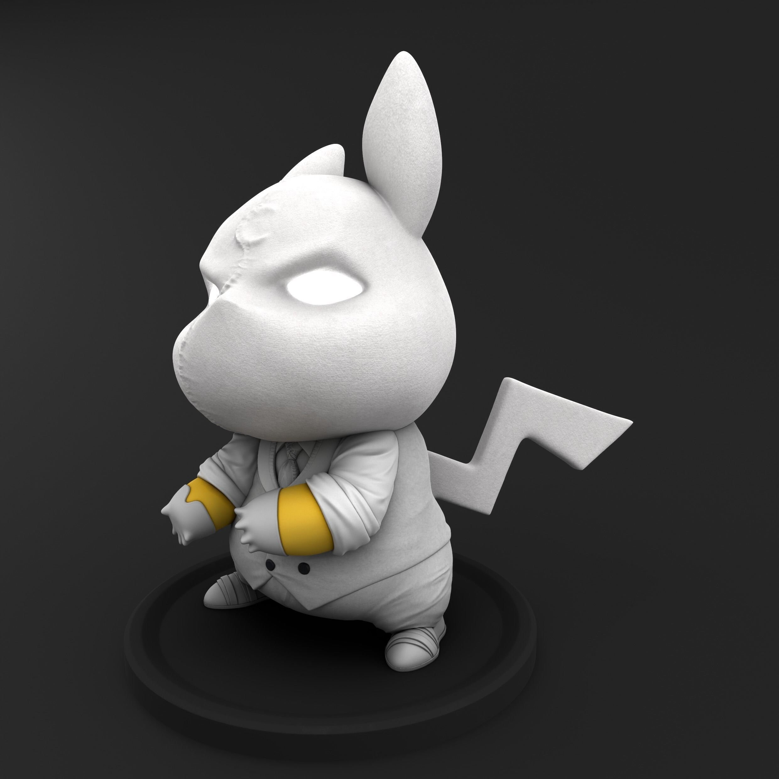 Pikachu Moon Knight Figure STL File for 3d Printing - Etsy
