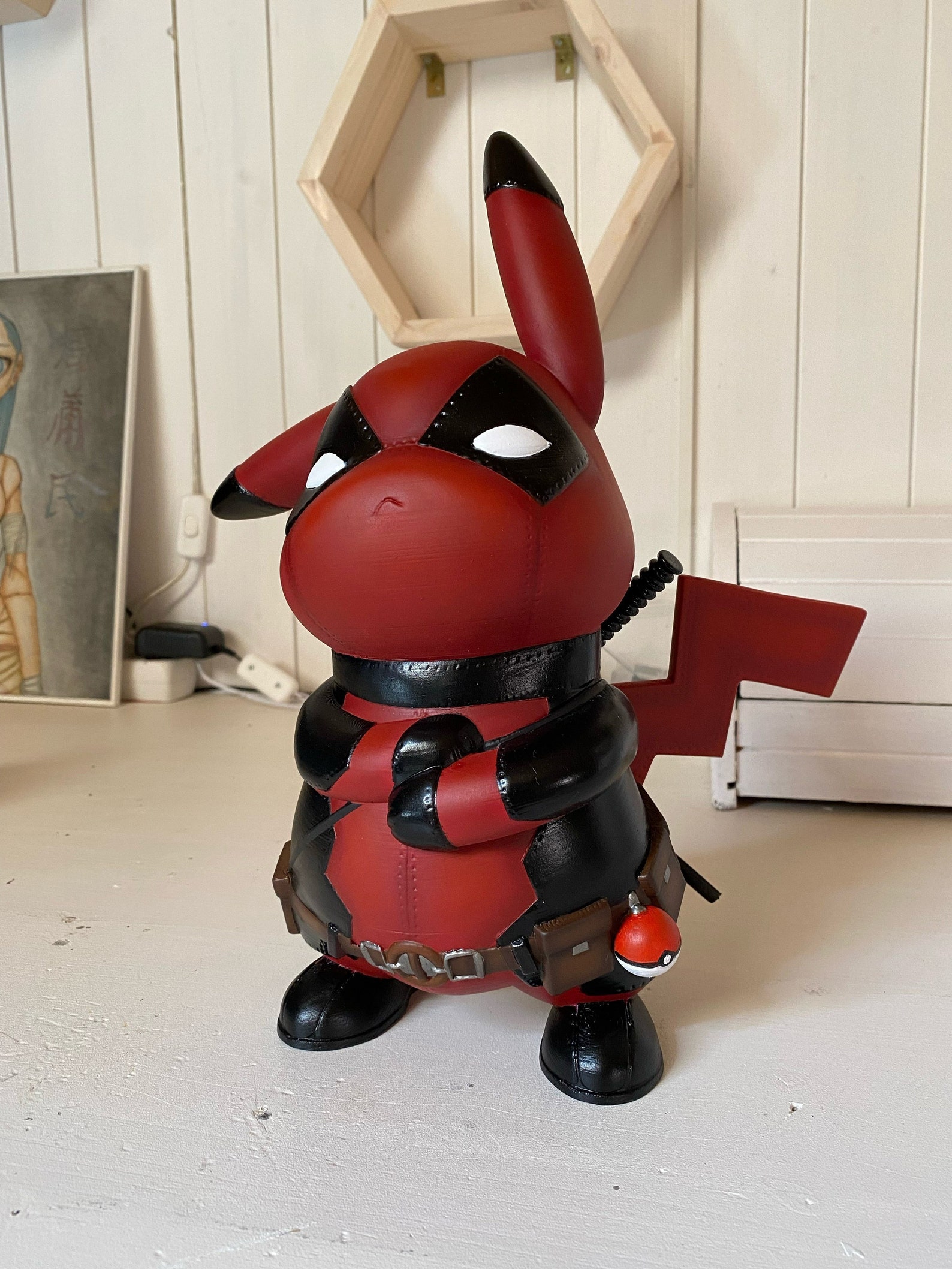 Pikachu Deadpool Figure STL File for 3d Printing - Etsy
