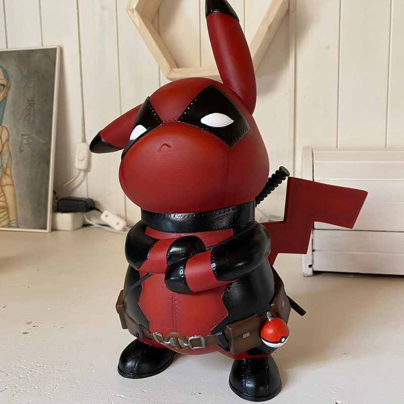 Deadpool Pikachu - Etsy UK