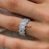 3 MM Wide 14k Solid Gold Wedding Band 0.15 TC Brilliant Round Cut ...
