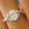 3 MM Wide 14k Solid Gold Wedding Band 0.15 TC Brilliant Round Cut ...