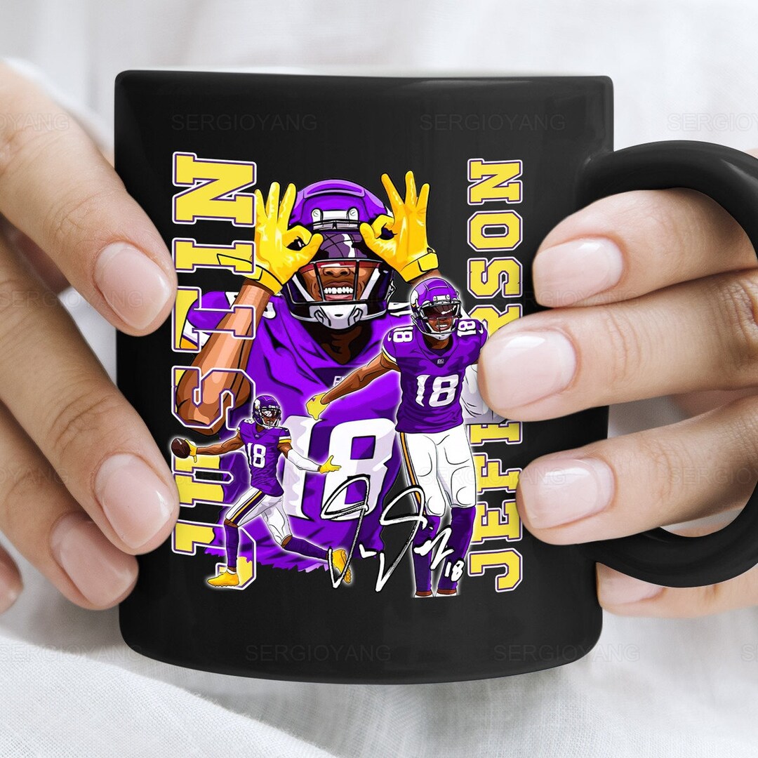 Justin Jefferson Mug Justin Jefferson Shirt Minnesota - Etsy