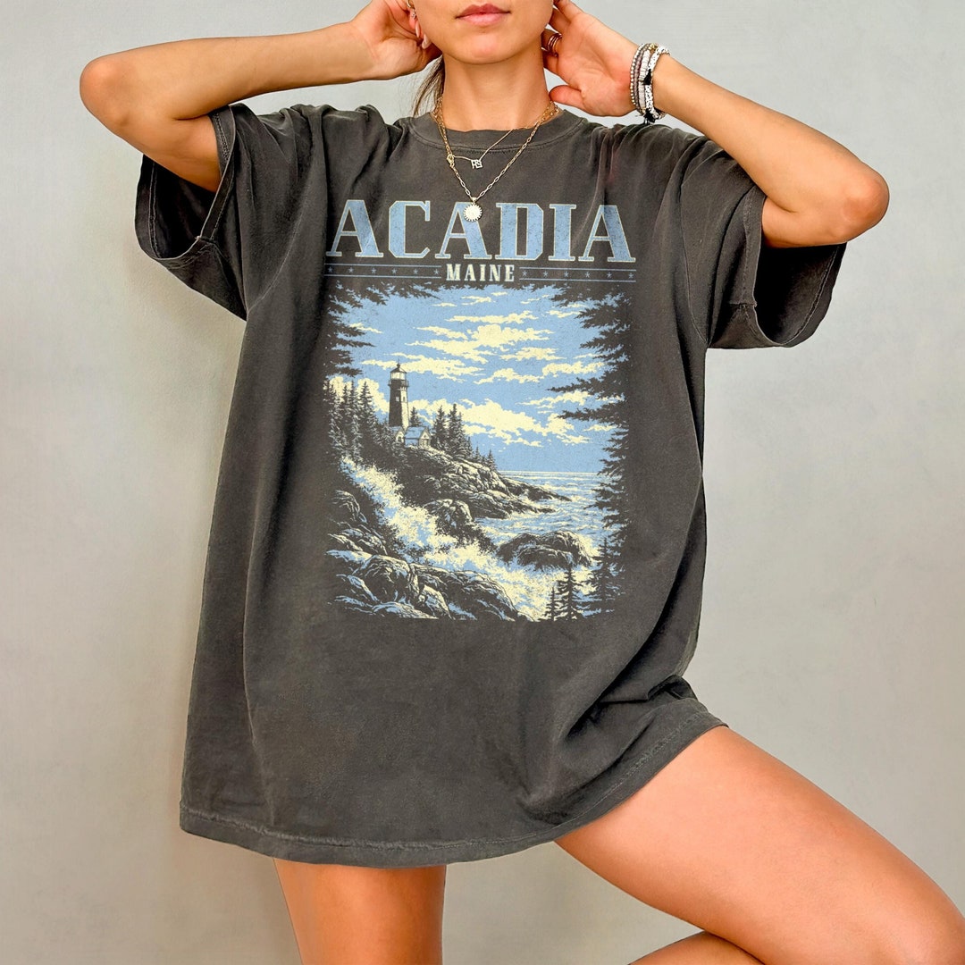 Acadia National Park Shirt, Vacation Comfort Colors T-shirt, Maine ...