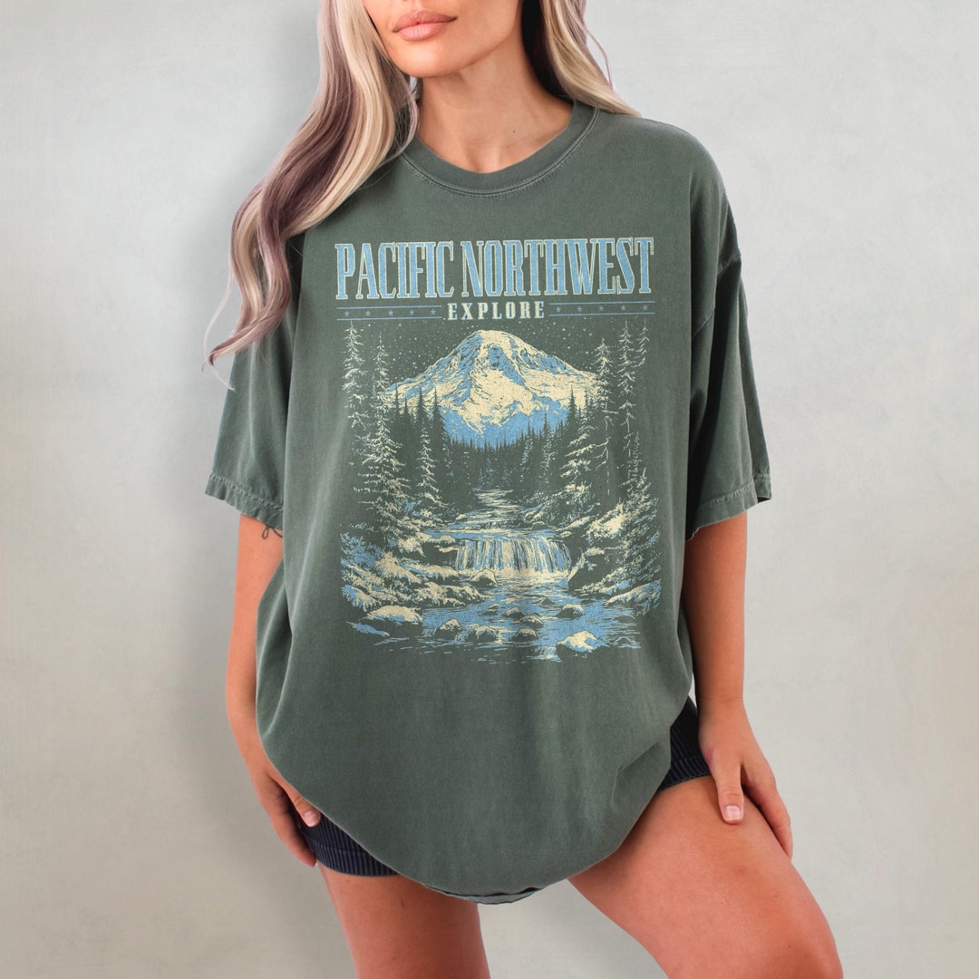 Pacific Northwest Shirt, Retro Comfort Colors T-shirt, Washington ...