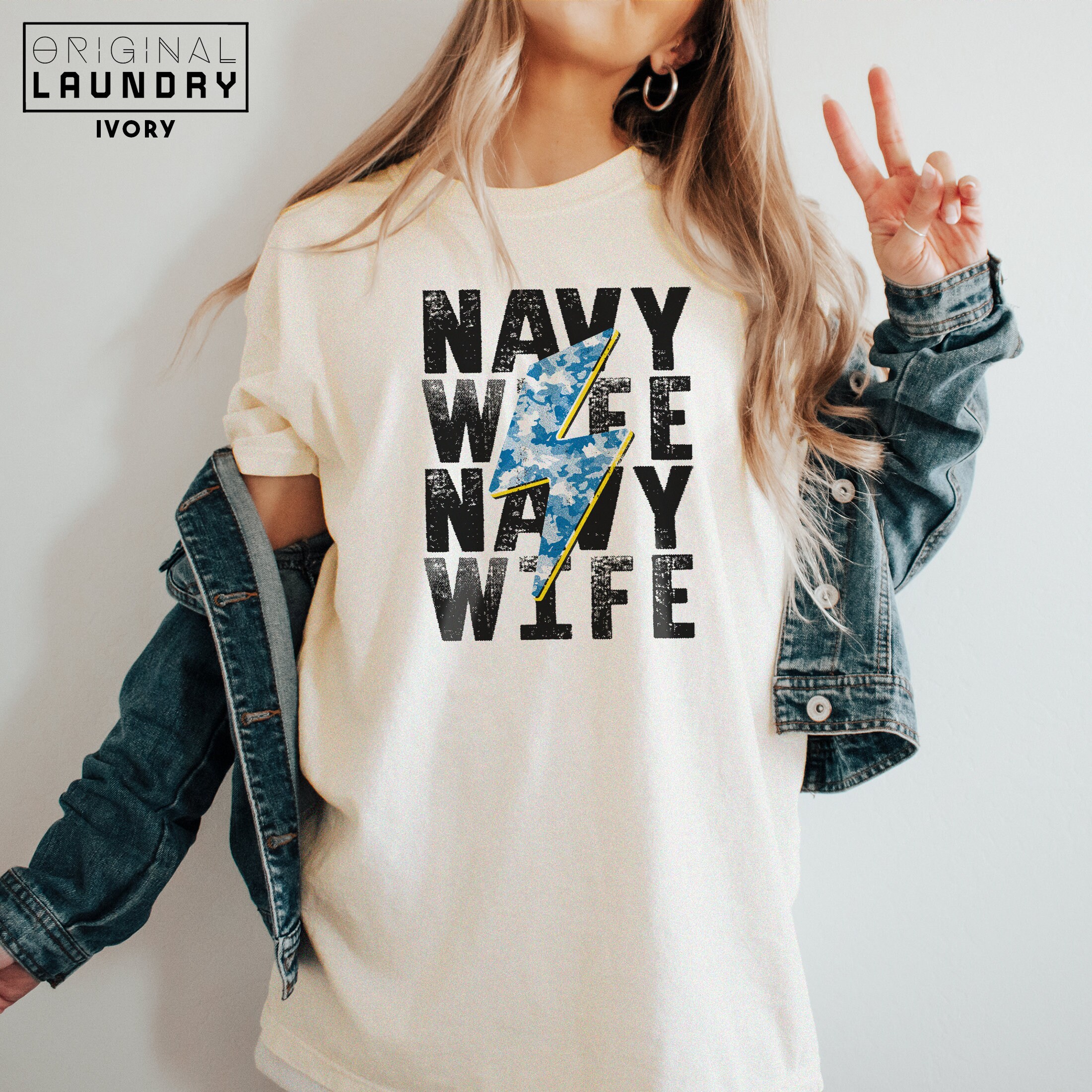 Navy Wife Shirt Comfort Colors® Navy Wife Gift Military Wife - Etsy
