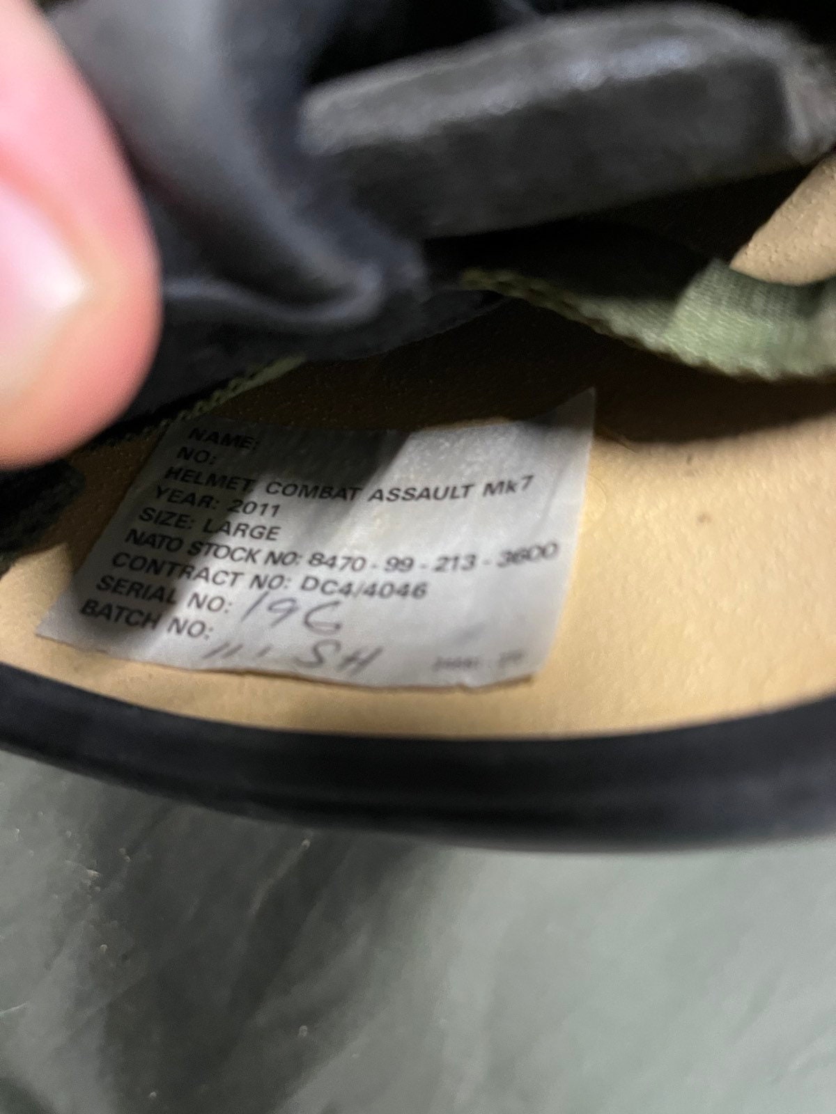 Original British Army MK7 Helmet LARGE - Etsy