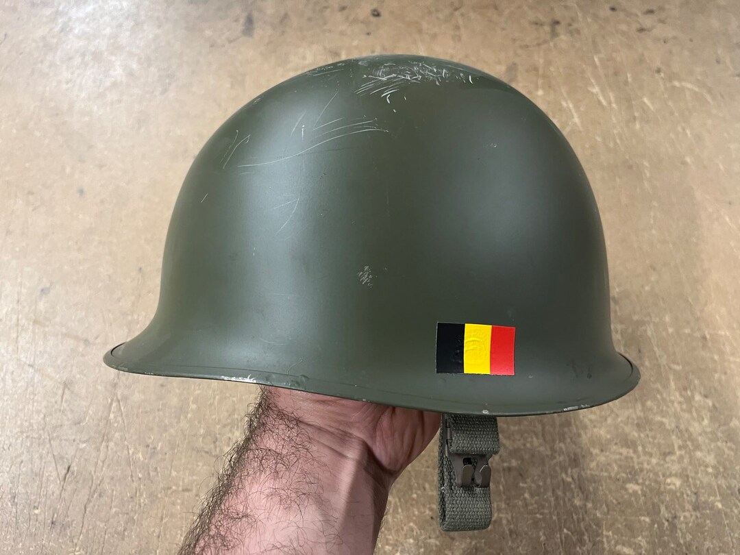 Genuine Belgian Army Steel Helmet Cold War Era - Etsy