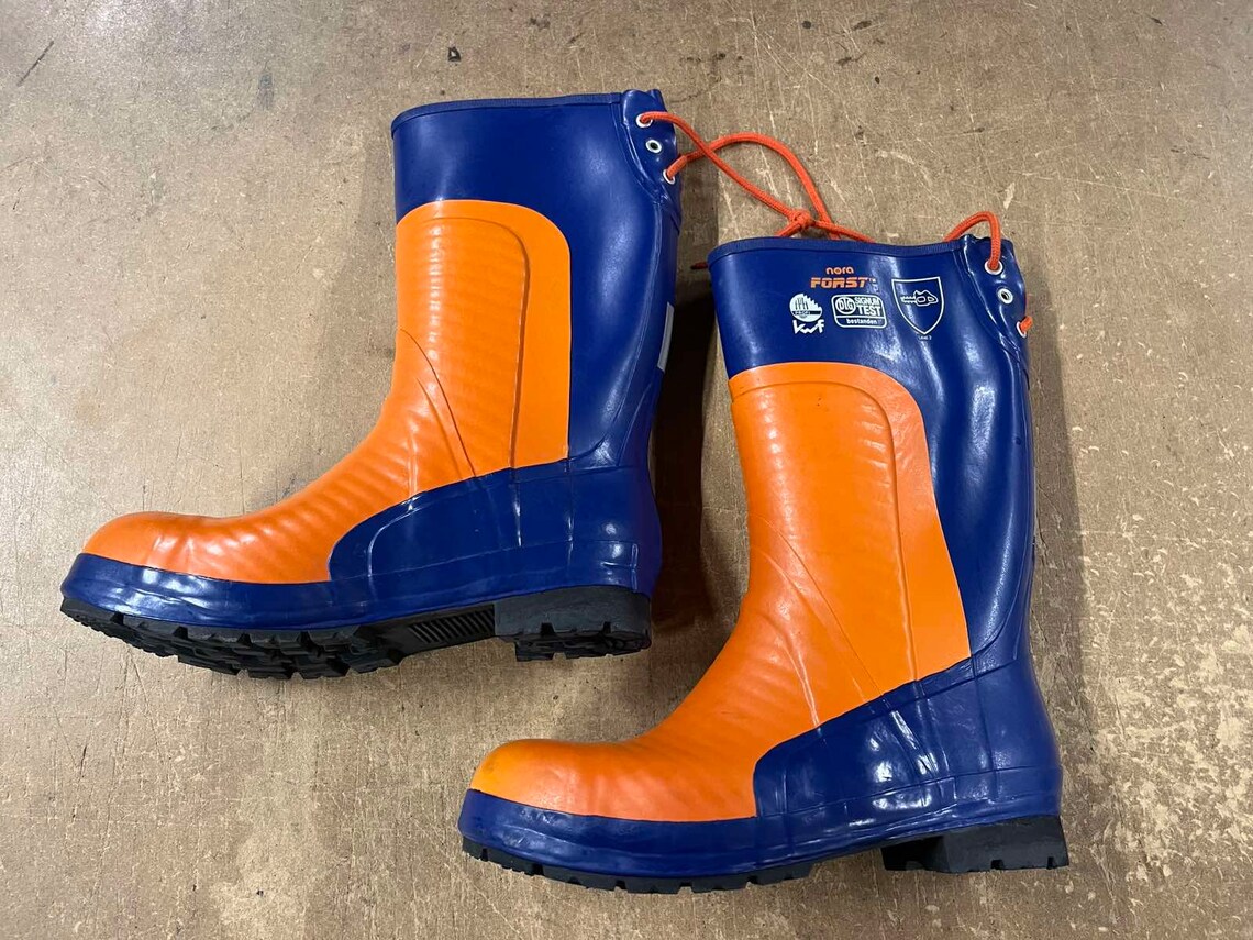 Like NEW NORA FORST Forest Cut Protection Boots S3 Size UK10.5/EU45 - Etsy