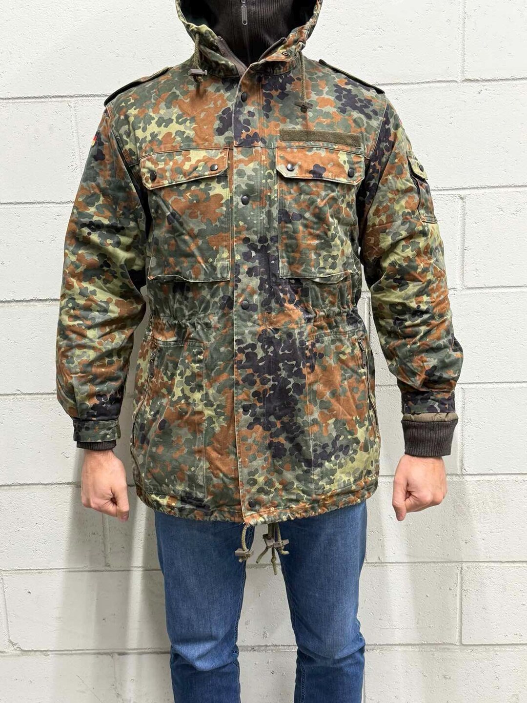 Original German Military Bundeswehr Field Jacket Parka Flecktarn Camo ...