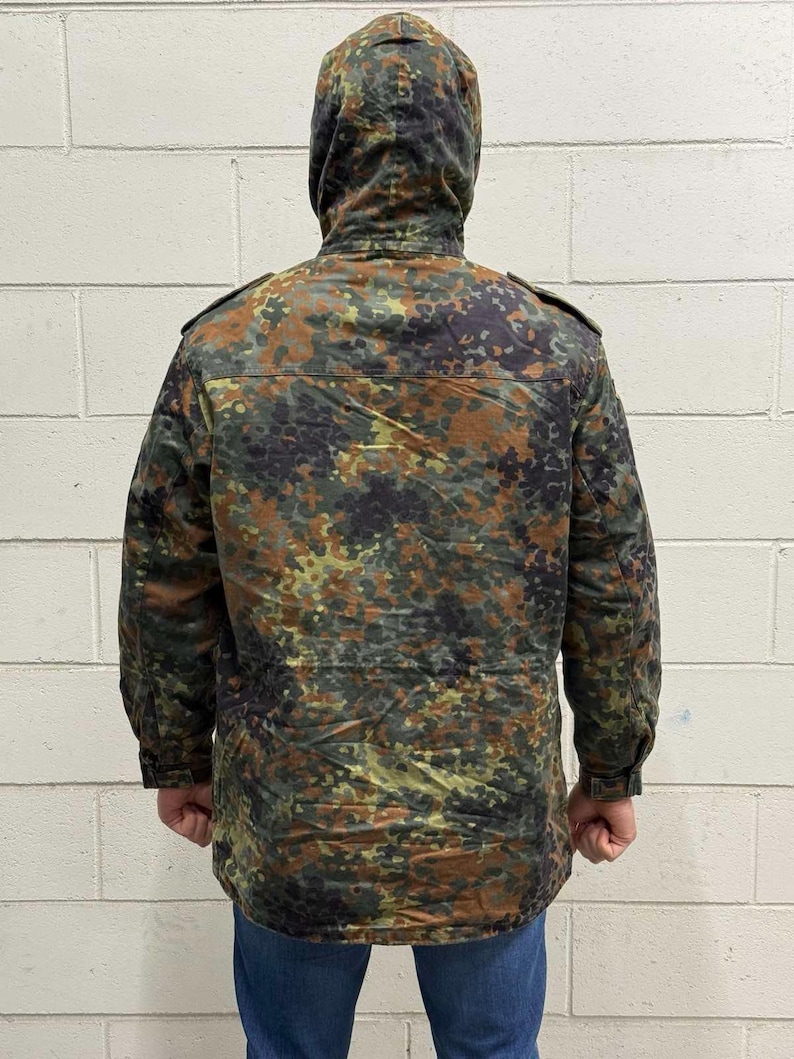 Original German Military Bundeswehr Field Jacket Parka Flecktarn Camo ...