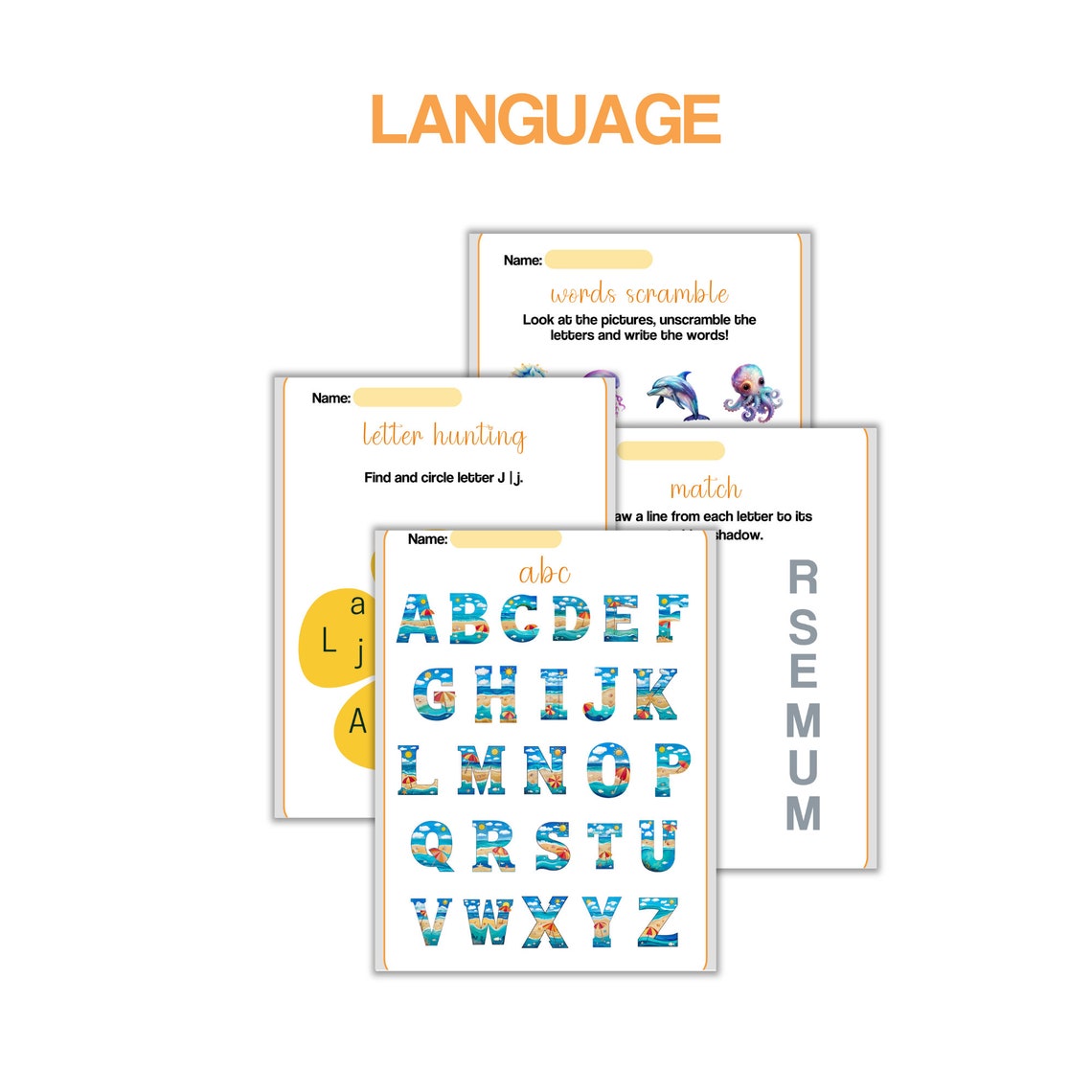 Summer Homeschool Activities Printable Educational Printable Preschool ...