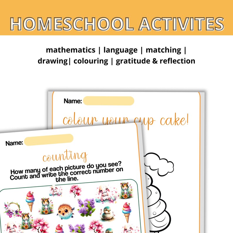 Summer Homeschool Activities Printable Educational Printable Preschool ...