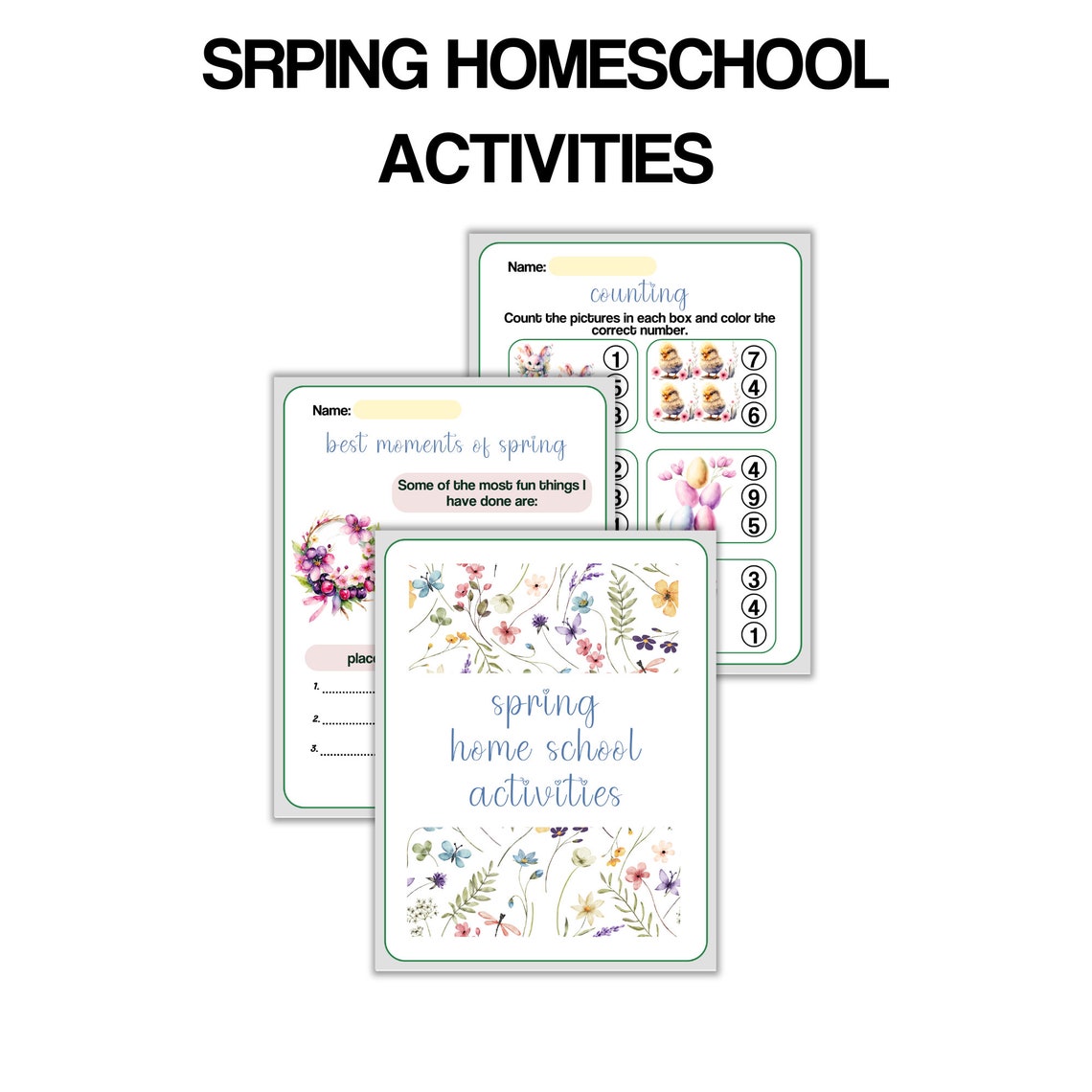 Summer Homeschool Activities Printable Educational Printable Preschool ...