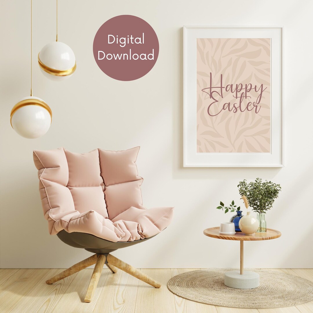 Easter Sign, Happy Easter Wall Art, Easter Quote Art, Easter Art Gift ...