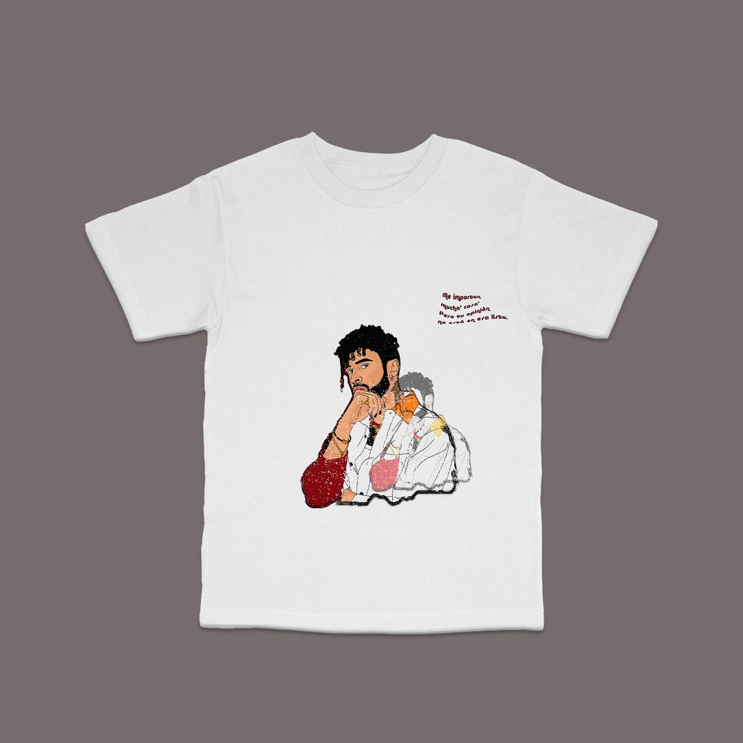 Bad Bunny Spanish Quote Graphic T Shirt Design - Etsy