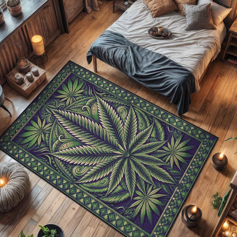 Leaf Rug - Etsy
