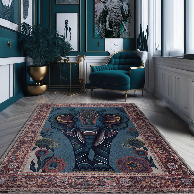 Elephant Rug - Etsy