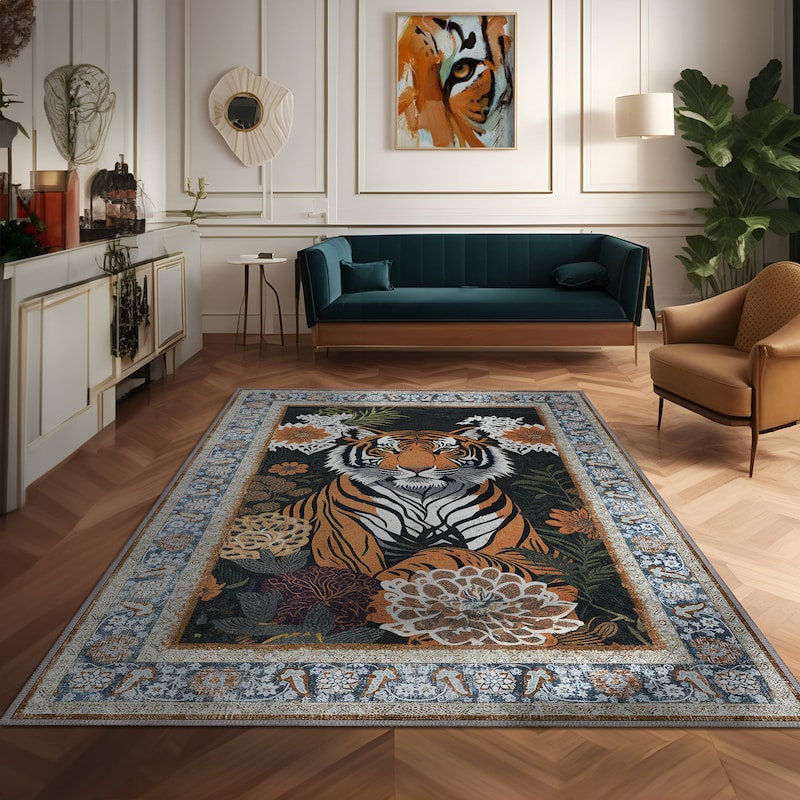 Tiger Rug - Etsy