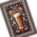 Beer Glass Rug, Home Bar Decor, Washable Area Rug, Man Cave Carpet ...