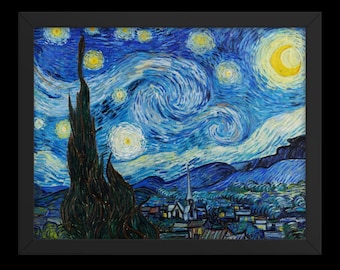 Vincent Van Gogh's the Starry Night (1889). Famous Painting, Original ...