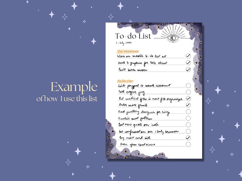 Magical To-do List Printable, Aesthetic Daily to Do List, Task ...