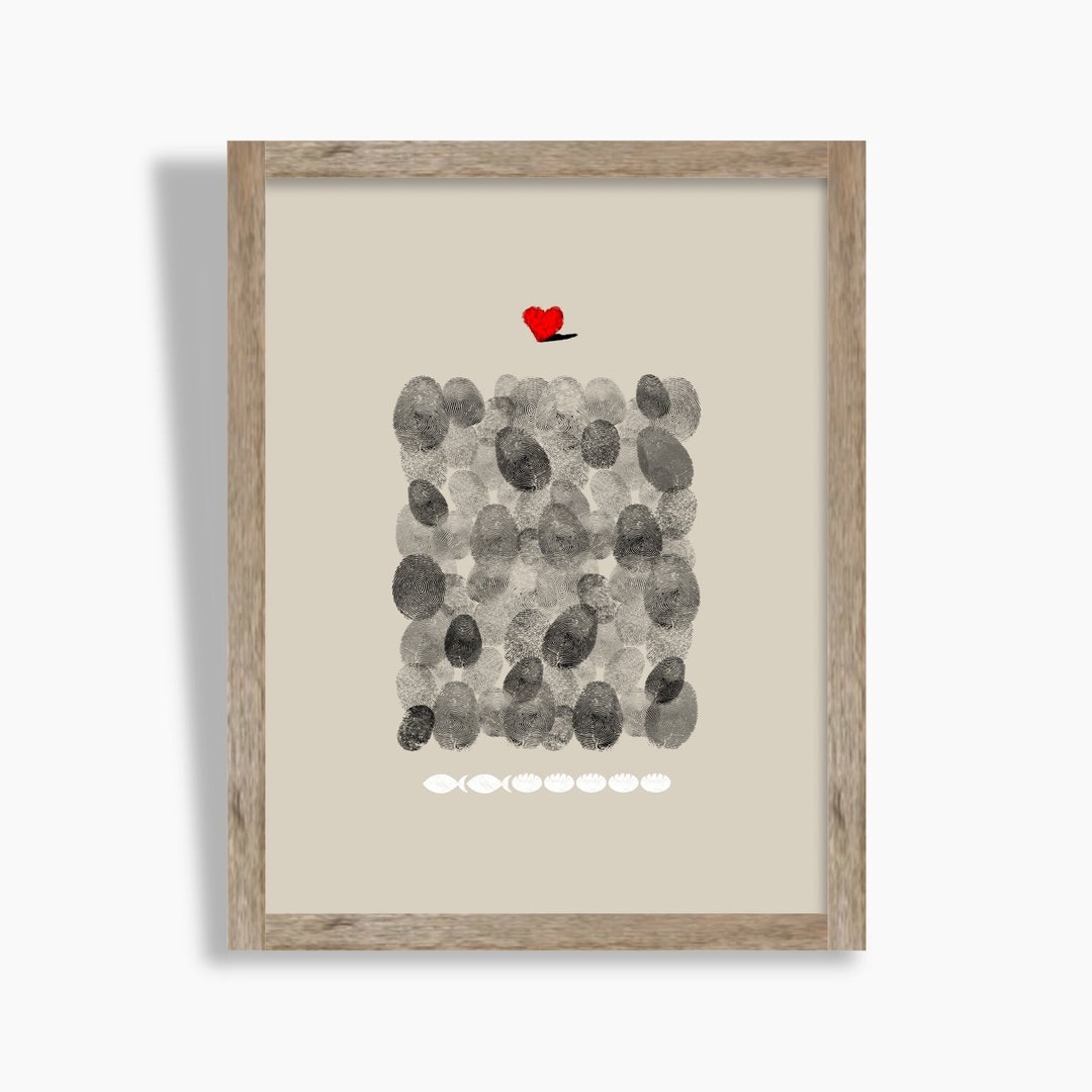 Fingerprint Wall Art Jesus Feeds the 5000 Bible Sketches Jesus Art Work ...