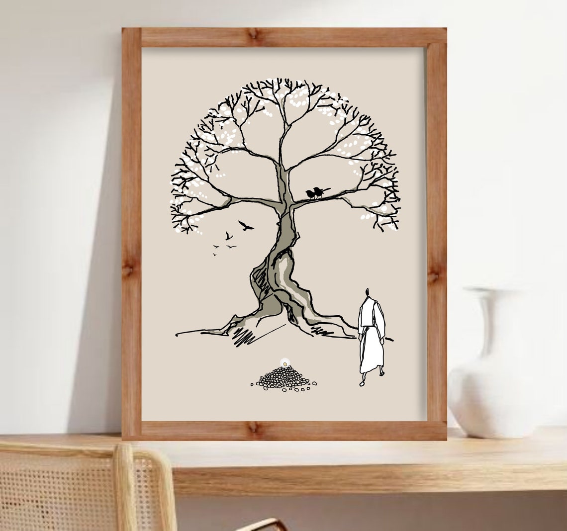 Parable of the Mustard Seed Minimalist Christian Modern Art - Etsy