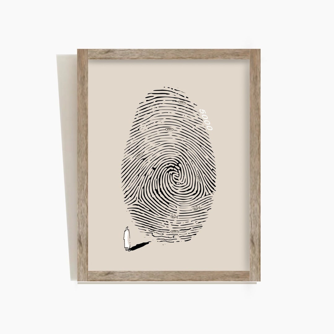 Fingerprint Wall Art Jesus Feeds the 5000 Bible Sketches Jesus - Etsy