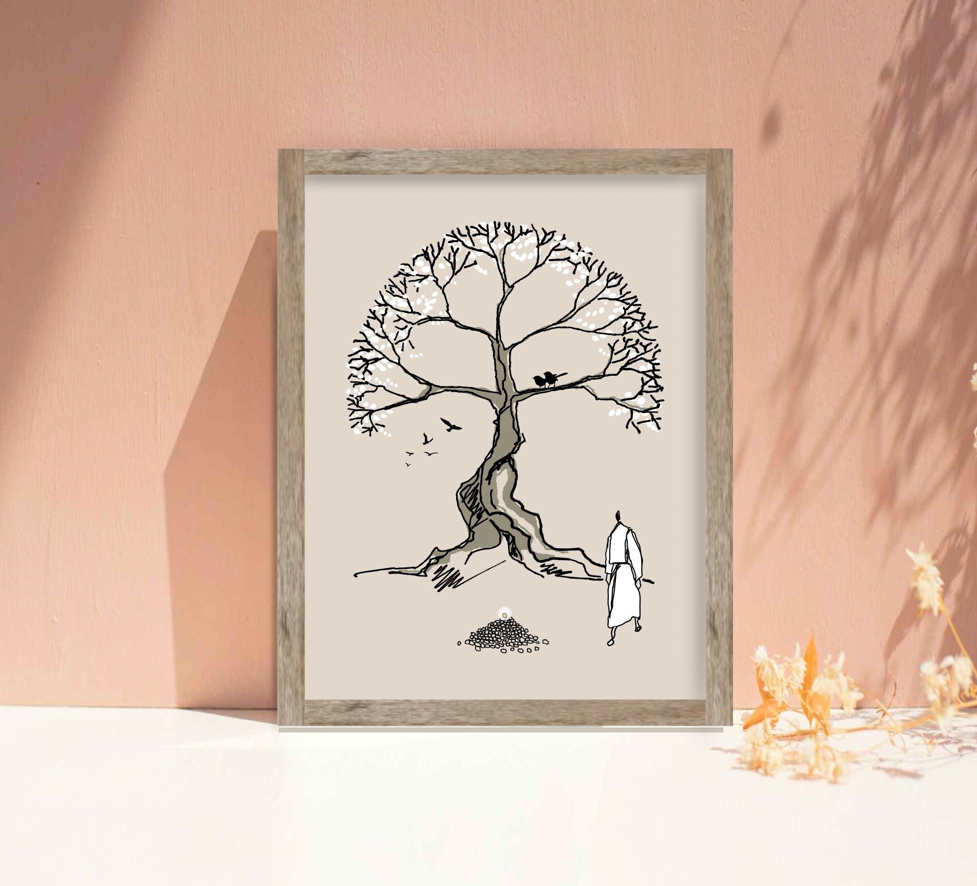 Parable of the Mustard Seed Minimalist Christian Modern Art - Etsy