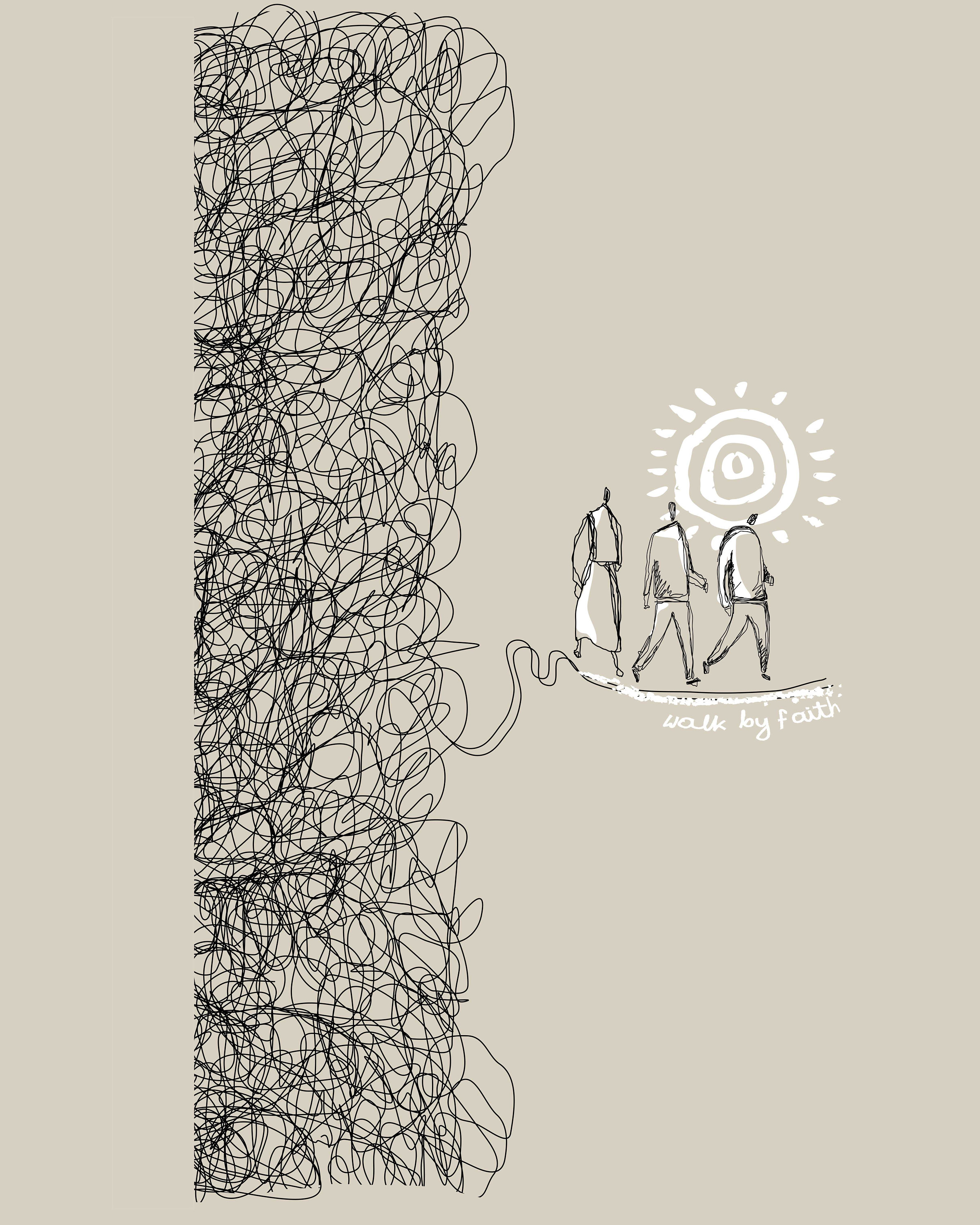 Christian Modern Art Minimalist Christian Digital Print Bible Sketches ...