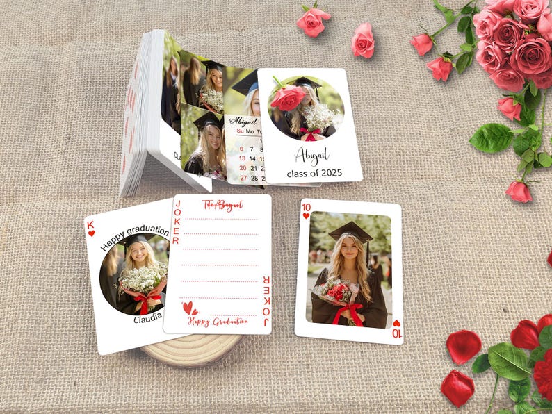 Photo Playing Card, Graduation Party Favor Guest Book, Graduation Games ...