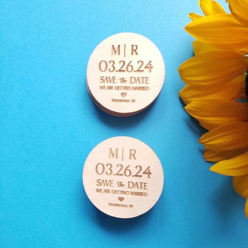 Magnetic Moments: Unveil Your Wedding Date in Style, Custom Save the ...