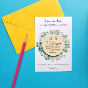Magnetic Moments: Unveil Your Wedding Date in Style, Custom Save the ...