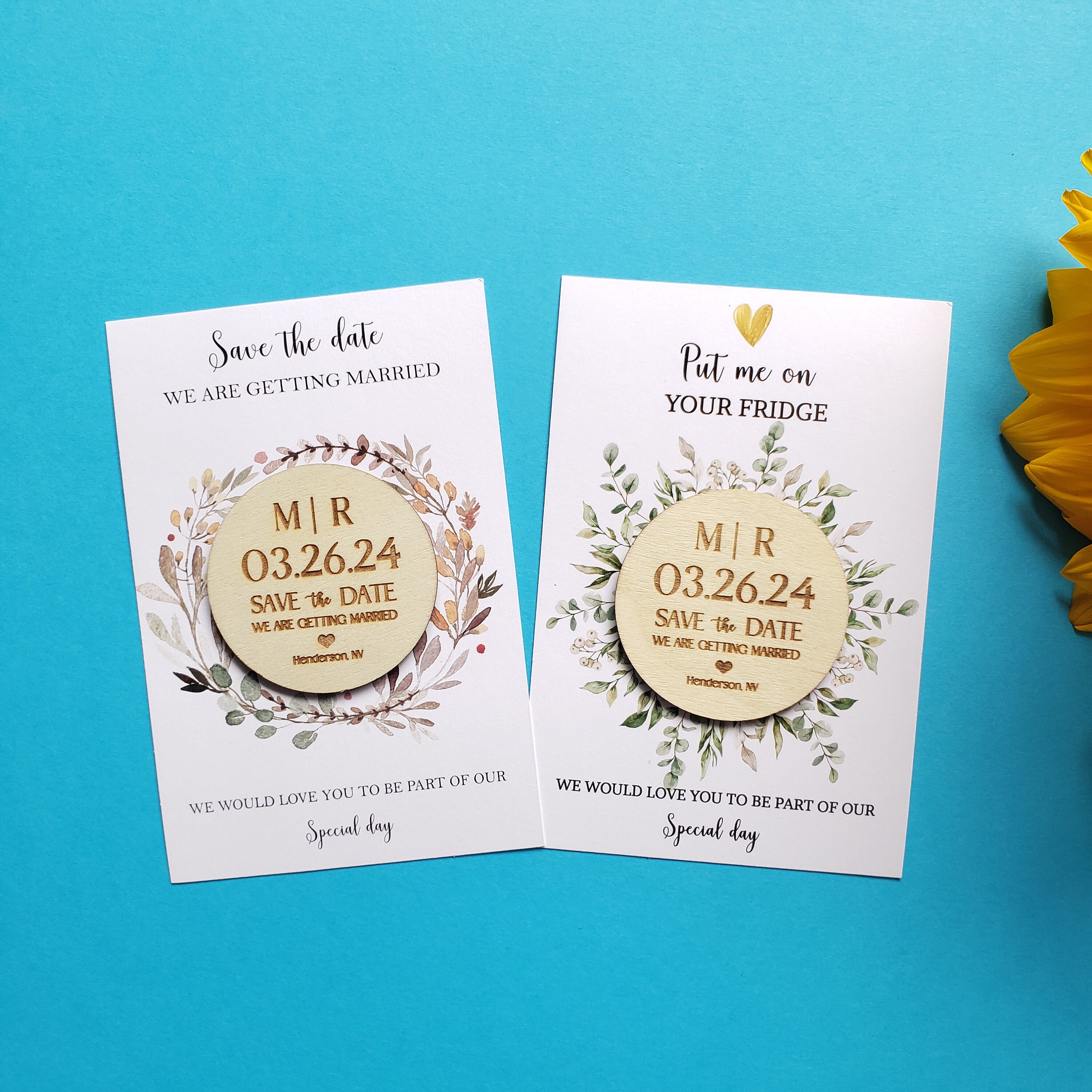 Magnetic Moments: Unveil Your Wedding Date in Style, Custom Save the ...