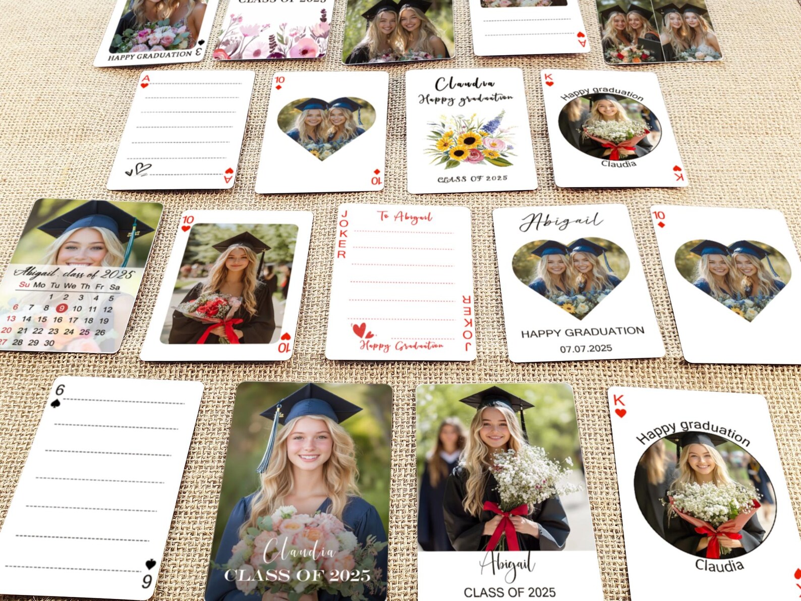 Photo Playing Card, Graduation Party Favor Guest Book, Graduation Games ...